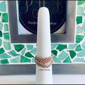 Pandora | Jewelry | Pandora Rose Light As A Feather Ring | Poshmark